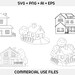 House Svg Bundle, Home Svg, Villa Svg, Building Svg, House Farm Clipart ...