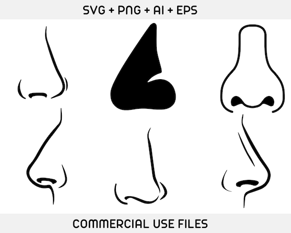 Cartoon Nose Profile Clip Art