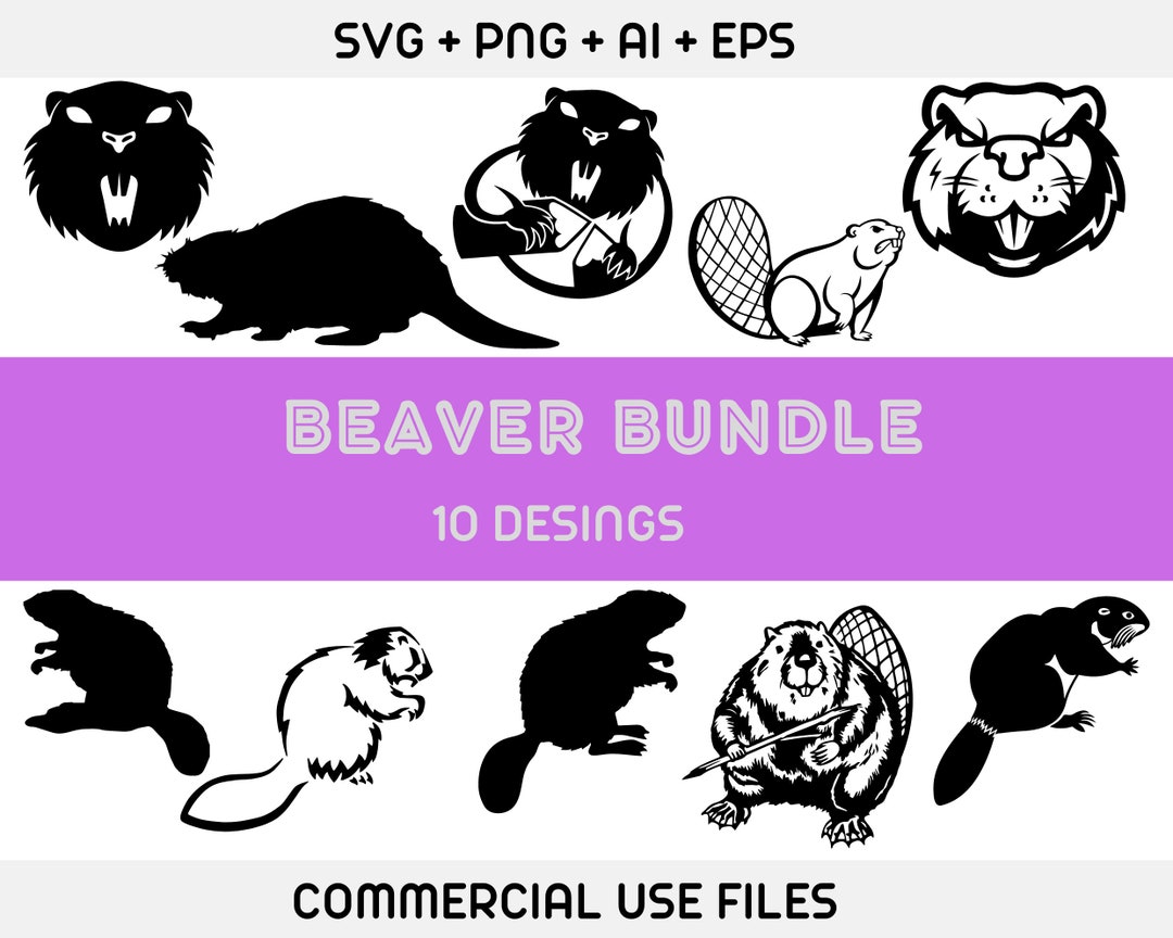 Beaver SVG, Animal Svg, Beaver Clipart, Beaver Cut Files, Beaver ...
