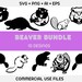 Beaver SVG Bundle, PNG, Beaver Clipart, Hand Drawn Beaver Vector ...