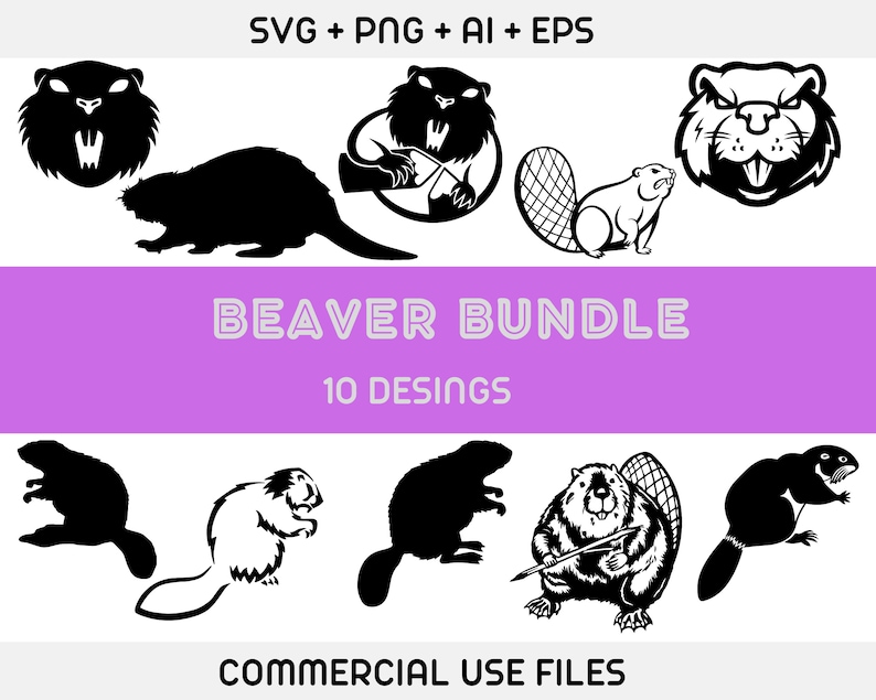 Beaver SVG Animal Svg Beaver Clipart Beaver Cut Files - Etsy