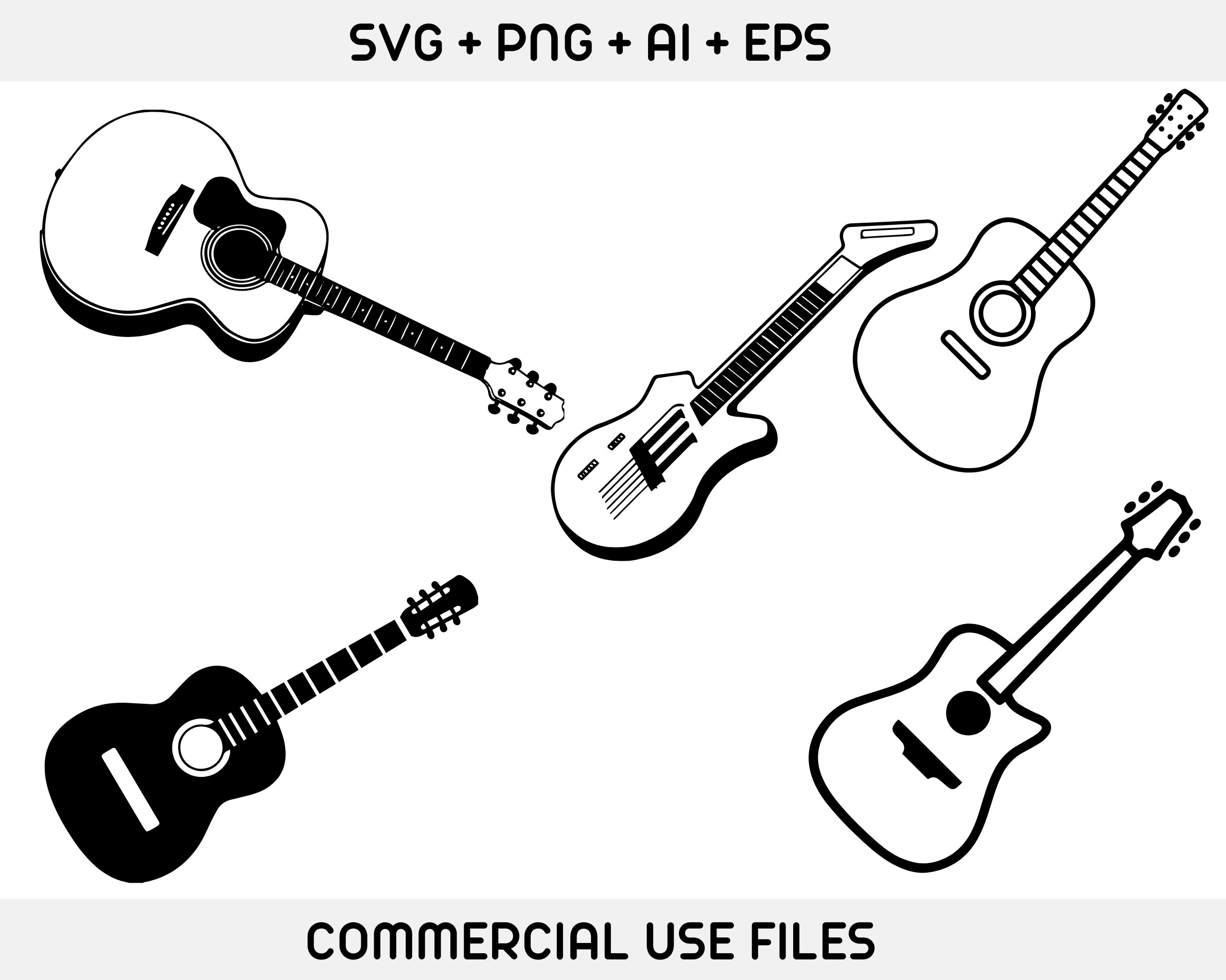 Guitar Bundle Svg guitar Svg Guitars Svg Instruments - Etsy Australia