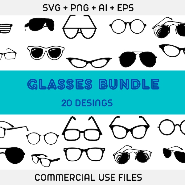 Glasses Clip Art - Etsy