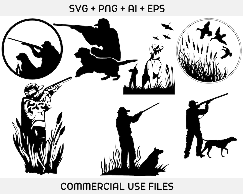 Hunting Svg Bundle Hunting Season Guns Print Animalhunter - Etsy