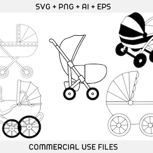 Pram Svg, Baby Shower Svg, Stroller Svg, Baby Svg, Pram Svg, Motherhood ...