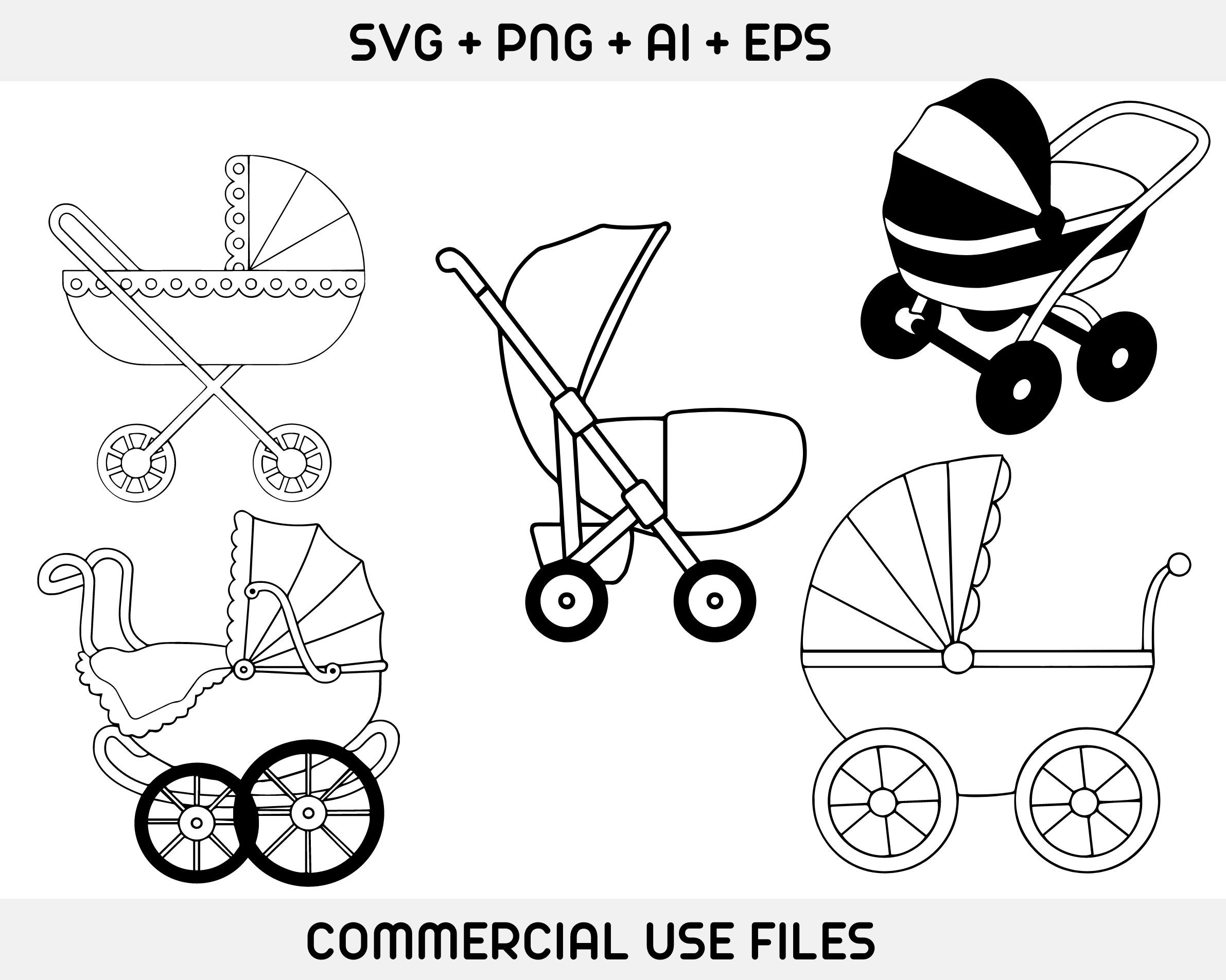 Pram Svg Baby Shower Svg Stroller Svg Baby Svg Pram Svg - Etsy Australia