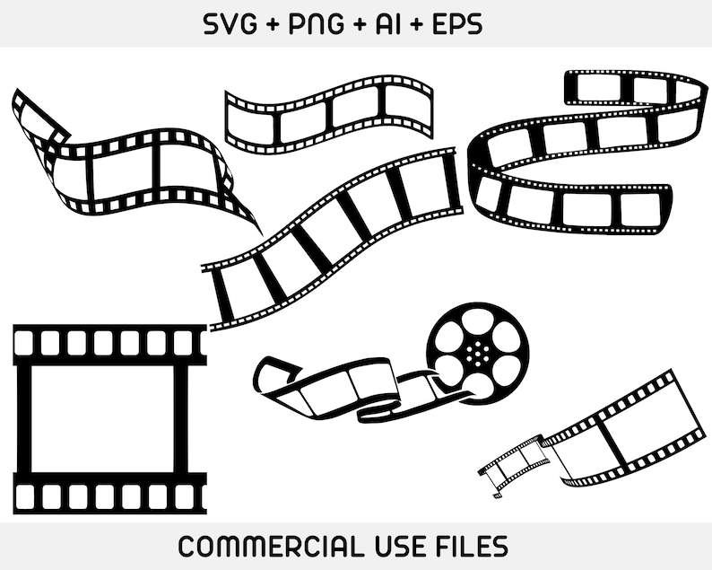 Film Frame Svg Film Frame Svg Bundle Film Frame Clipart - Etsy