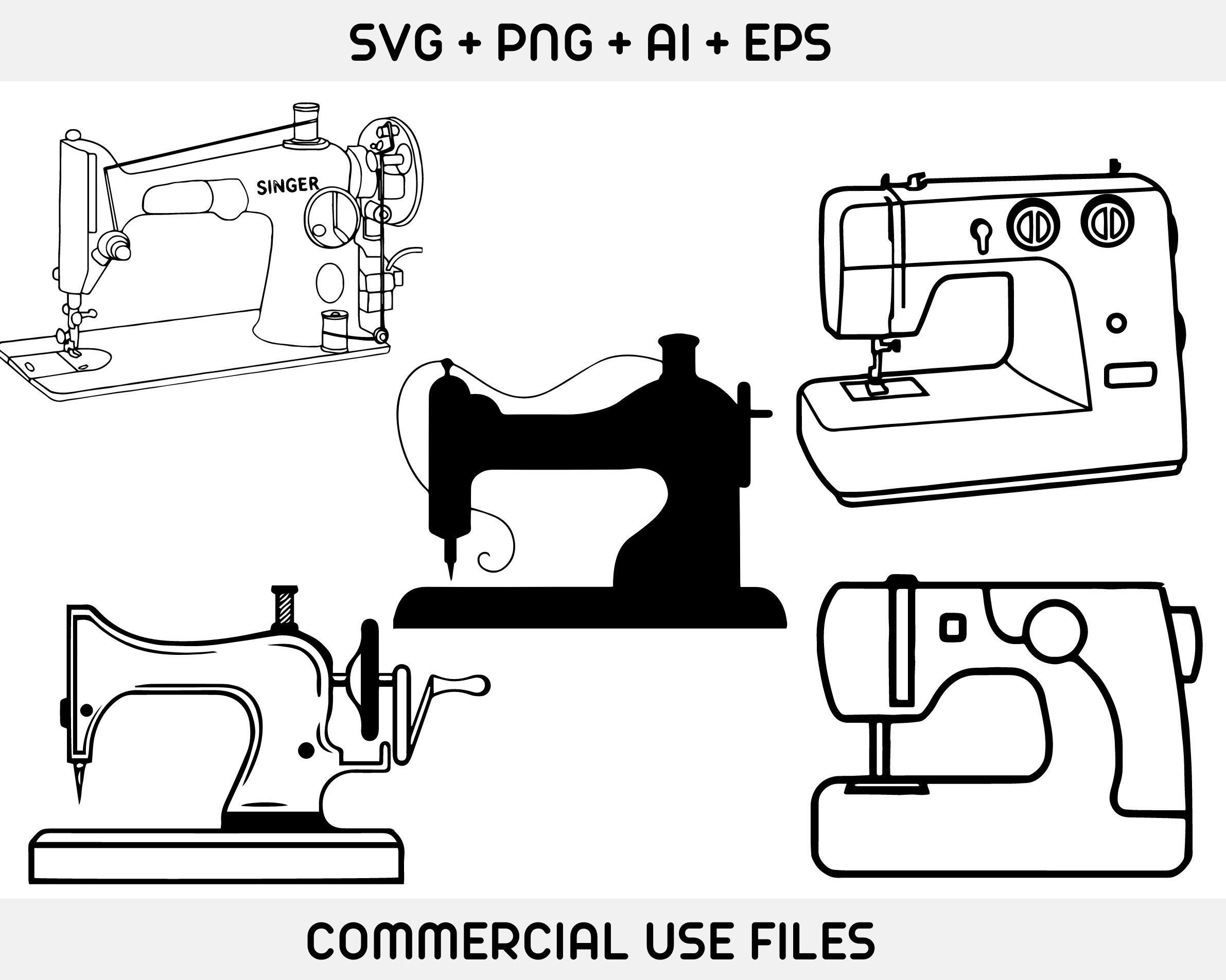 Sewing Machine Svg Seamstress Svg Tailor Svg Sewing - Etsy UK
