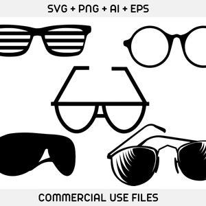 Glasses Svg,eyeglasses Svg Bundle, Sunglasses Svg Files for Cricut ...