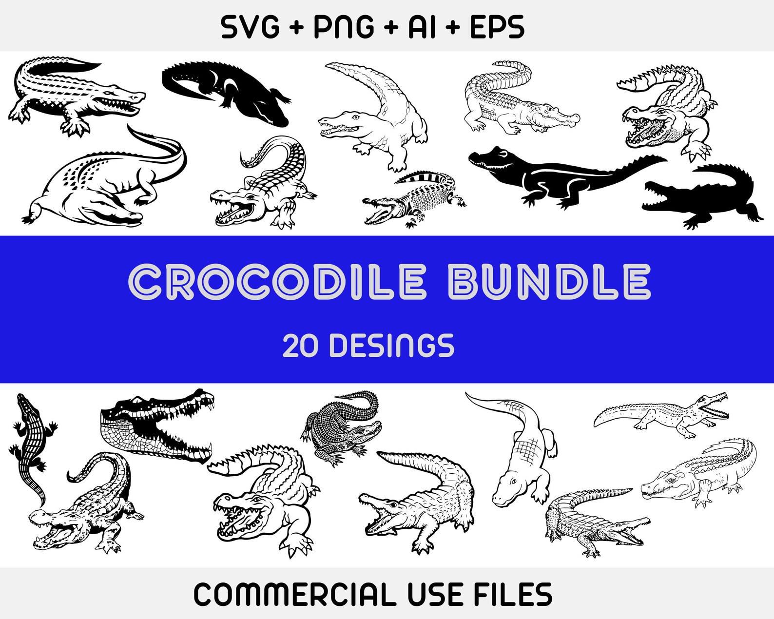 Alligator SVG Alligator Head SVG alligator Clip Art Svg - Etsy