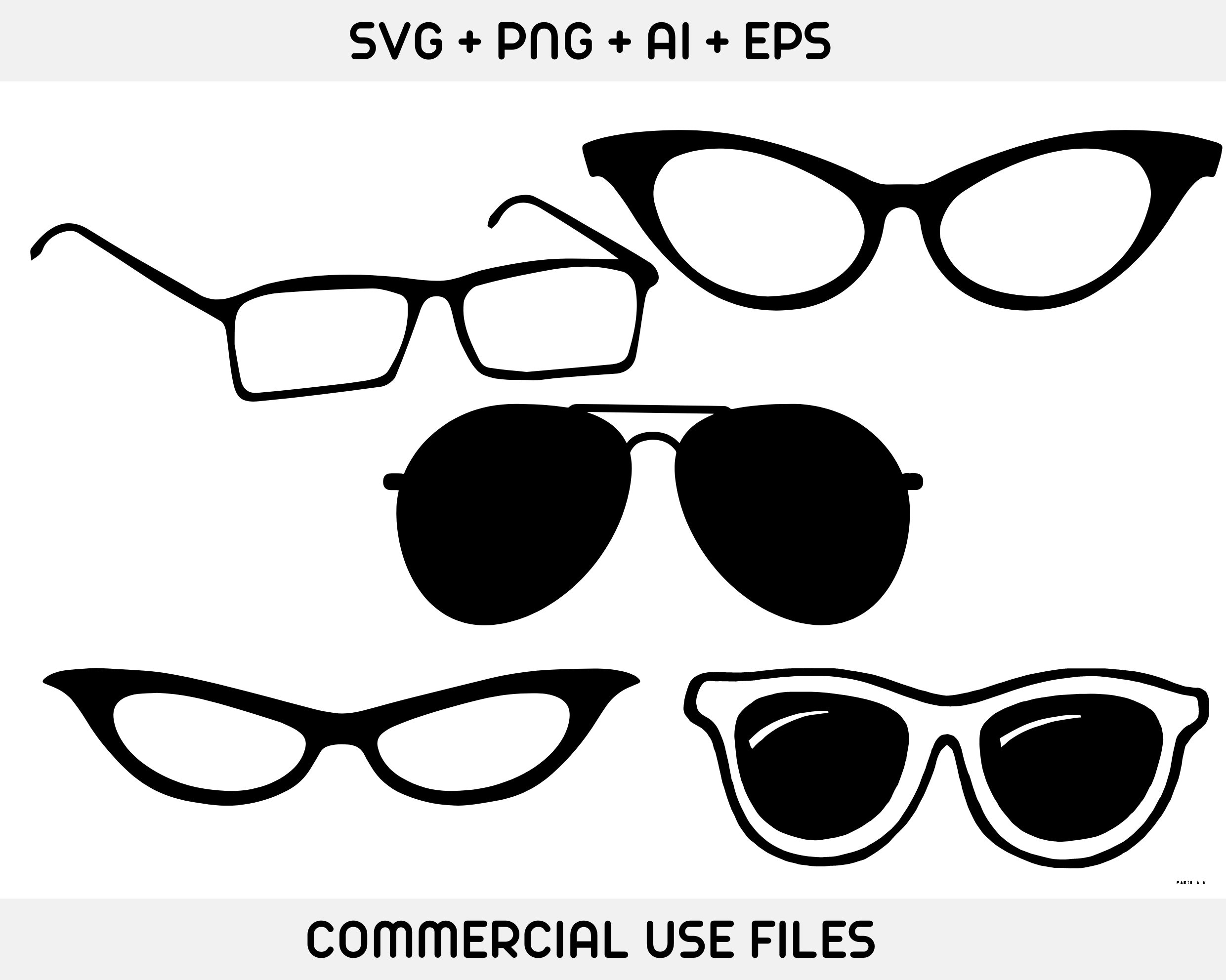 Glasses Svg,eyeglasses Svg Bundle, Sunglasses Svg Files for Cricut ...