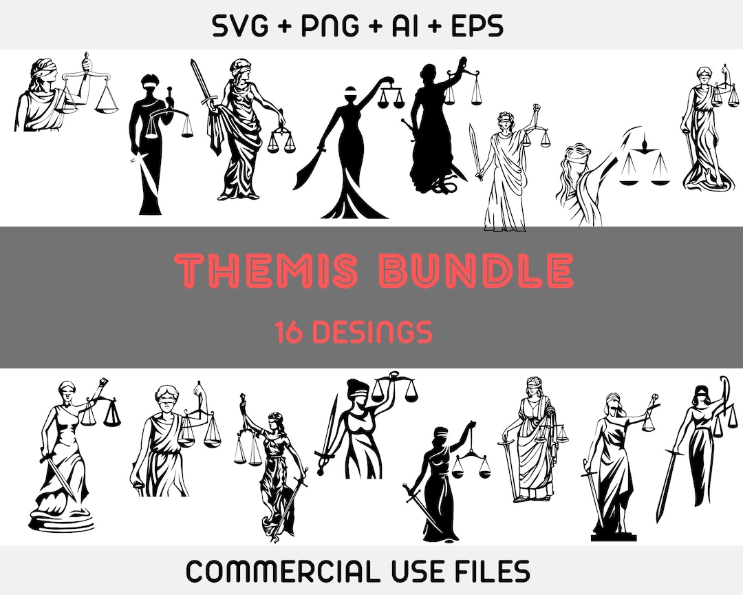 Themis SVG Bundle, Themis SVG, Themis Silhouette, Lawyer Svg Design ...