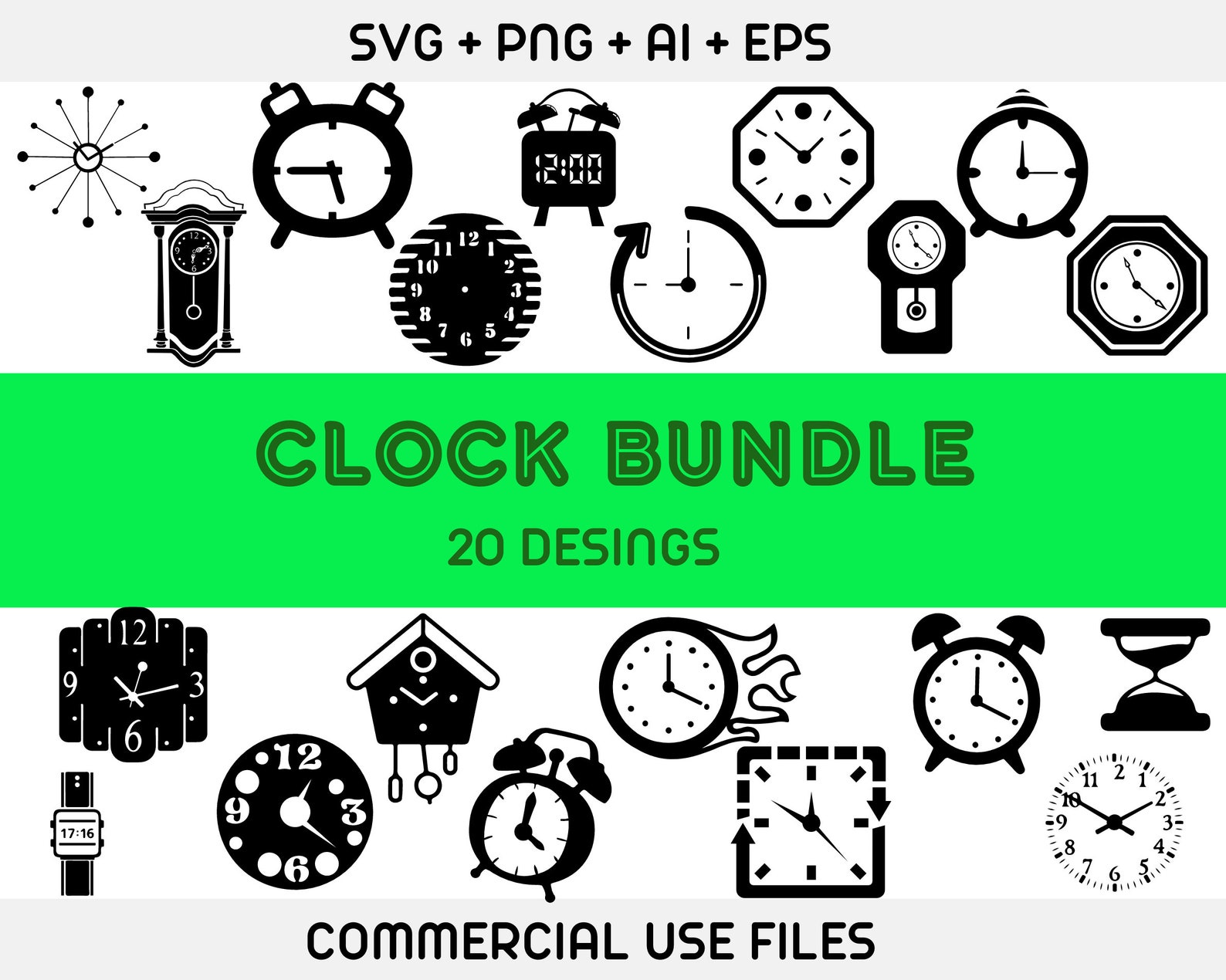 Clock Face SVG Bundle Clock Numbers Svg Clock Face Vector - Etsy