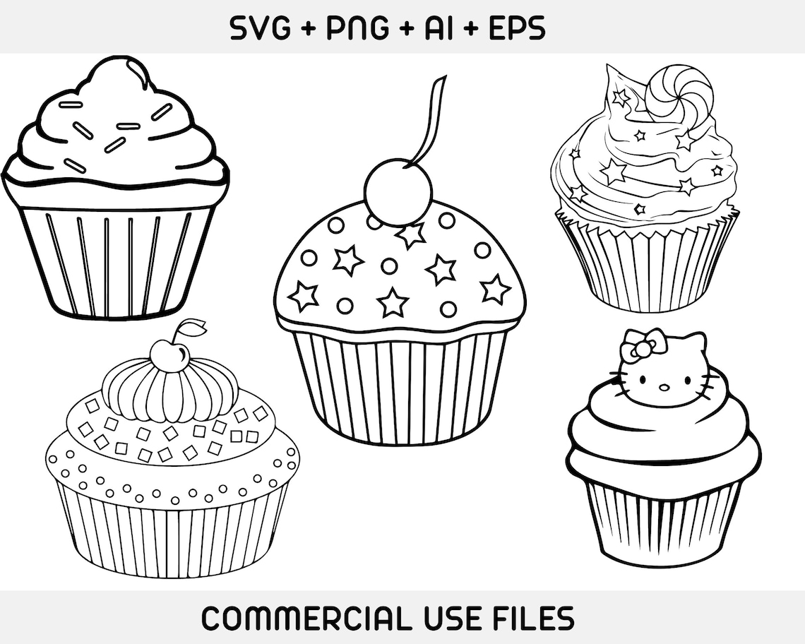 Cakes Svg Birthday Svg Dessert Svg Baking Svg Wedding Svg - Etsy