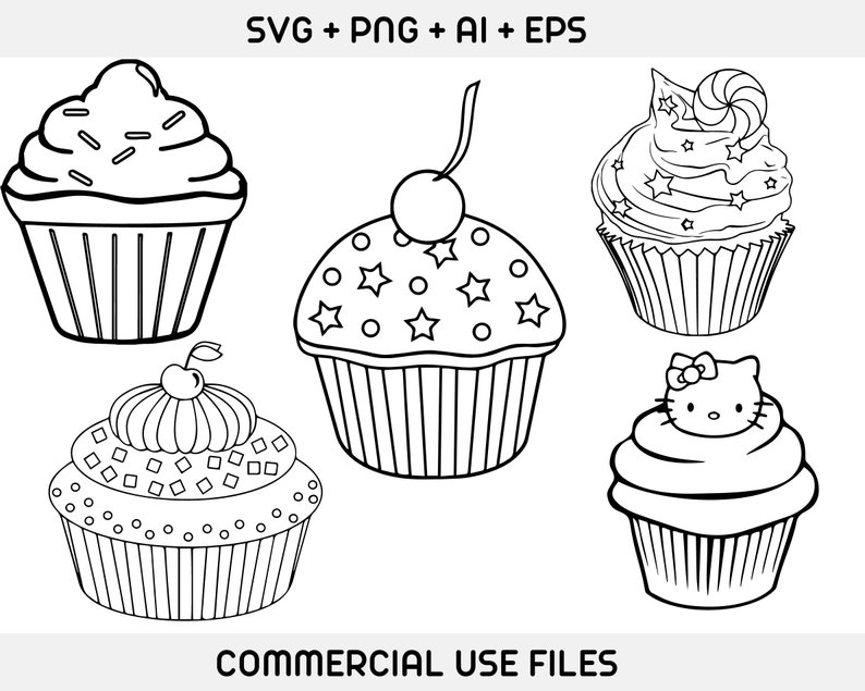 Cakes Svg Birthday Svg Dessert Svg Baking Svg Wedding Svg - Etsy