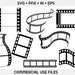 Film Frame Svg, Film Frame Svg Bundle, Film Frame Clipart, Film Frame ...