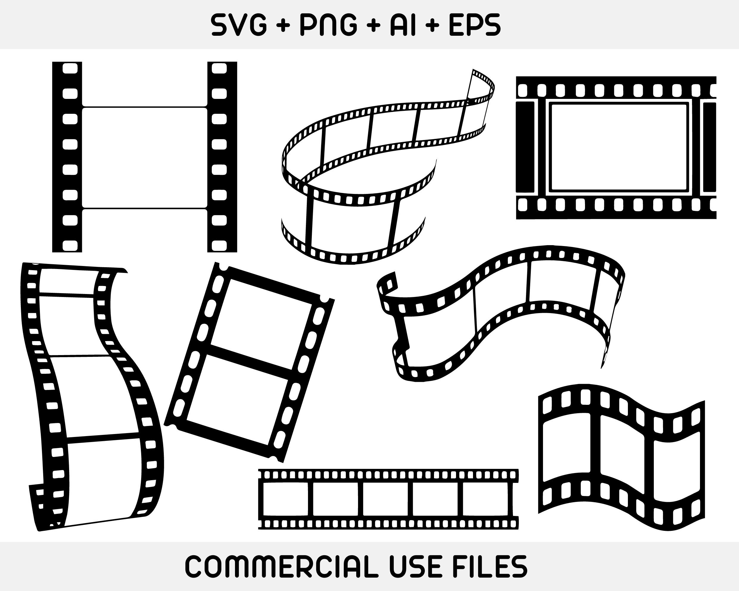 Film Frame Svg Film Frame Svg Bundle Film Frame Clipart - Etsy UK