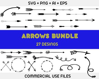 ARROW SVG Bundle, ARROWS Svg Cut Files for Cricut, Arrow Clipart ...