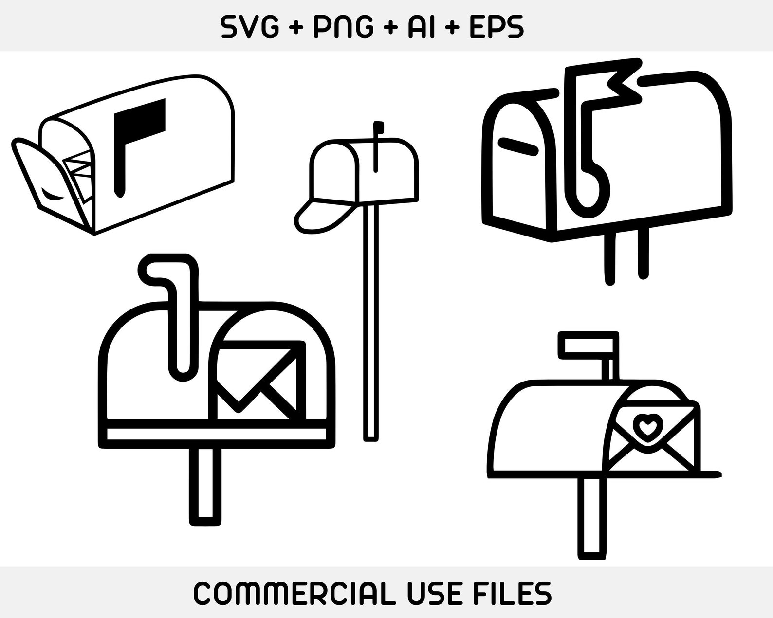 Mailbox Svg Mail Box Svg Mailbox Clipart Box for Mail Svg - Etsy
