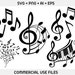 MUSICAL NOTES SVG, Guitar Svg, Musical Notes Clipart, Music Notes Svg ...