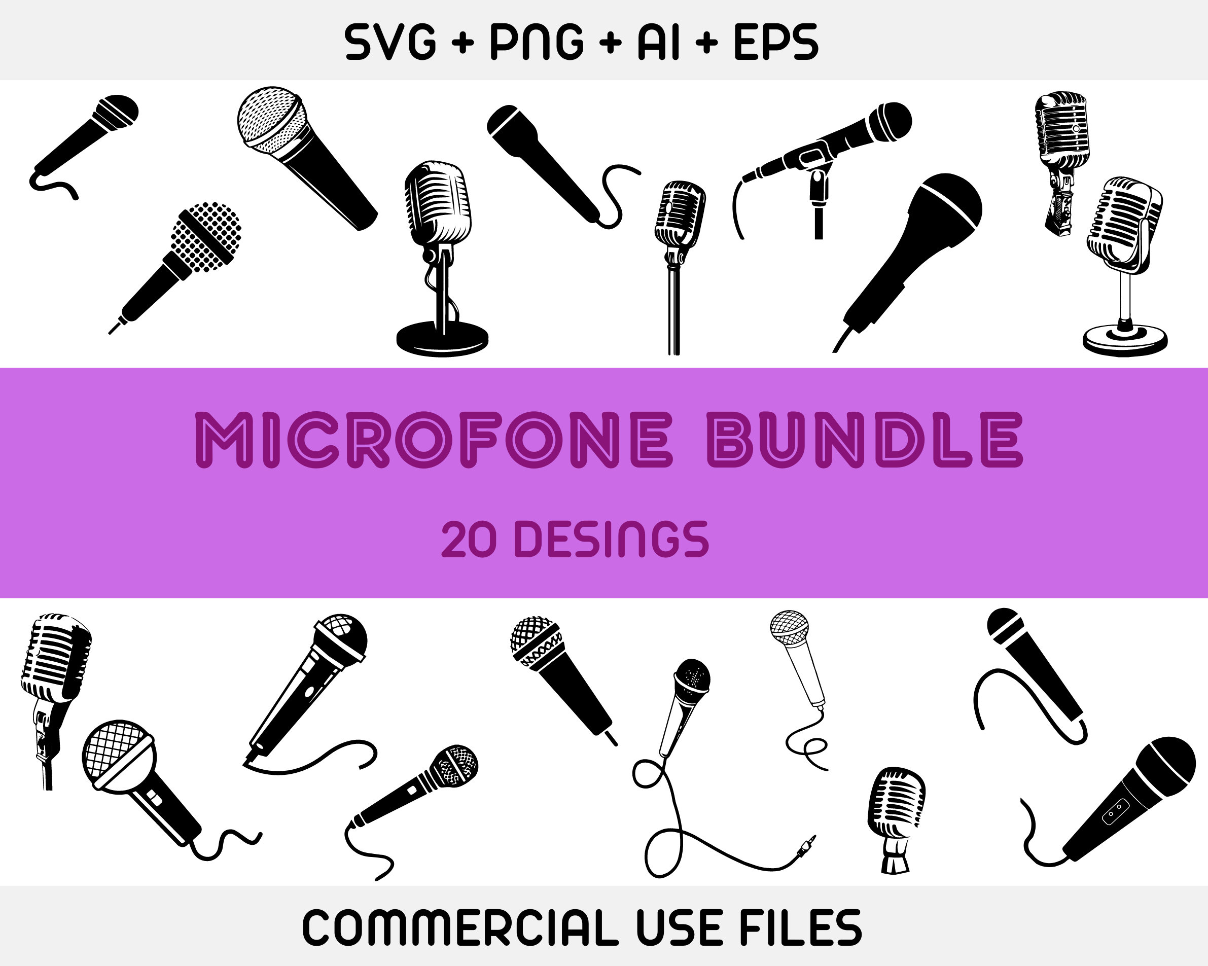 Sendai Cd988bt Microphone Clipart