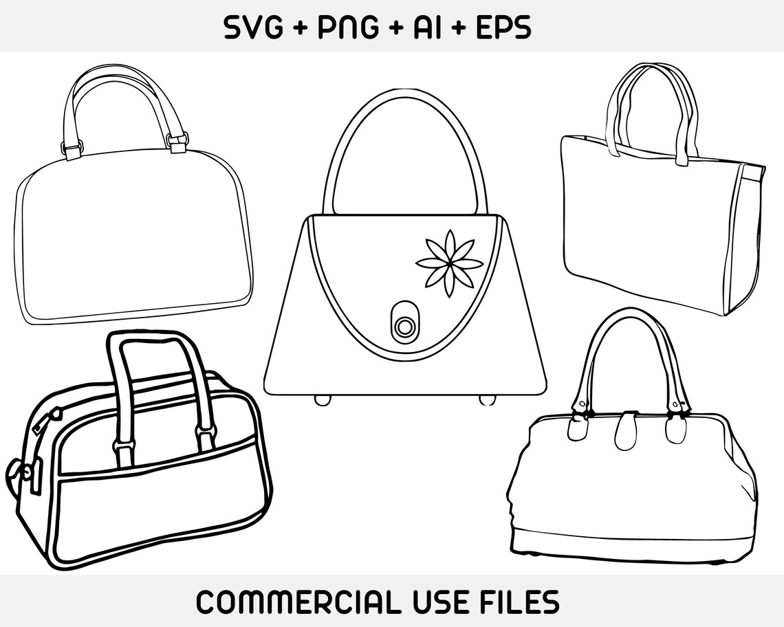 Handbags SVG Handbags Bundle SVG Purse SVG Hand Purse Svg - Etsy