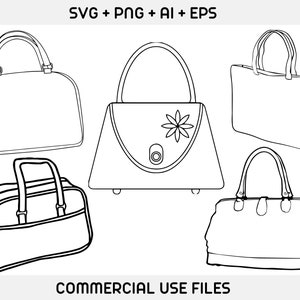Handbags SVG, Handbags Bundle SVG, Purse SVG, Hand Purse Svg, Fashion ...