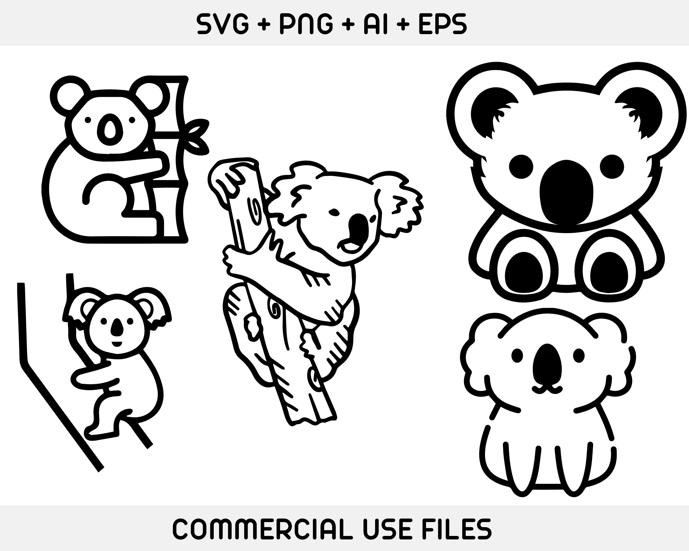 Koala Svg Cut Filekoala Svg Bundleanimal Svg Australia Wild - Etsy ...