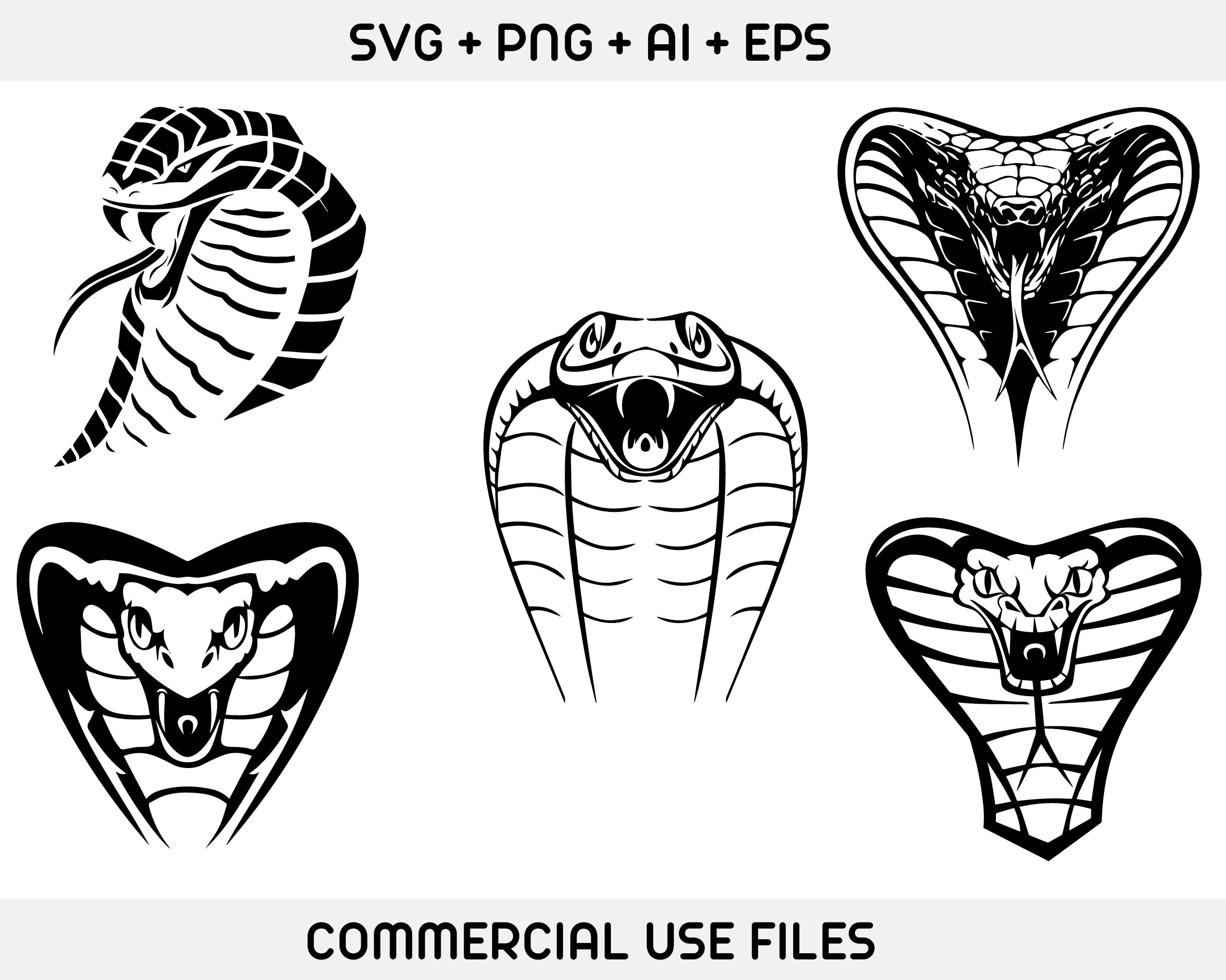 Cobra SVG Cobra SVG Bundle Cobra Clipart Cobra Files for - Etsy Australia