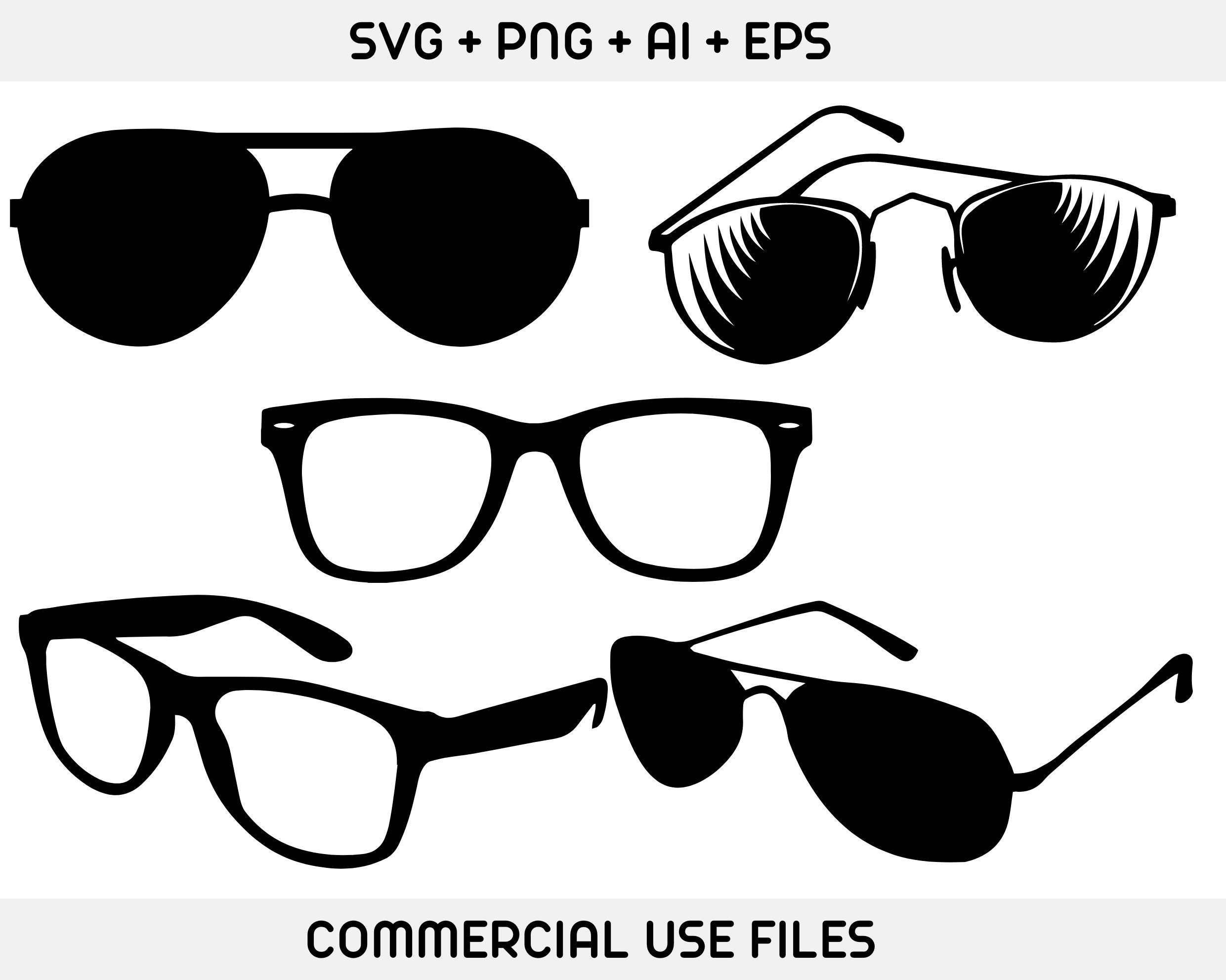 Glasses Svgeyeglasses Svg Bundle Sunglasses Svg Files For Etsy