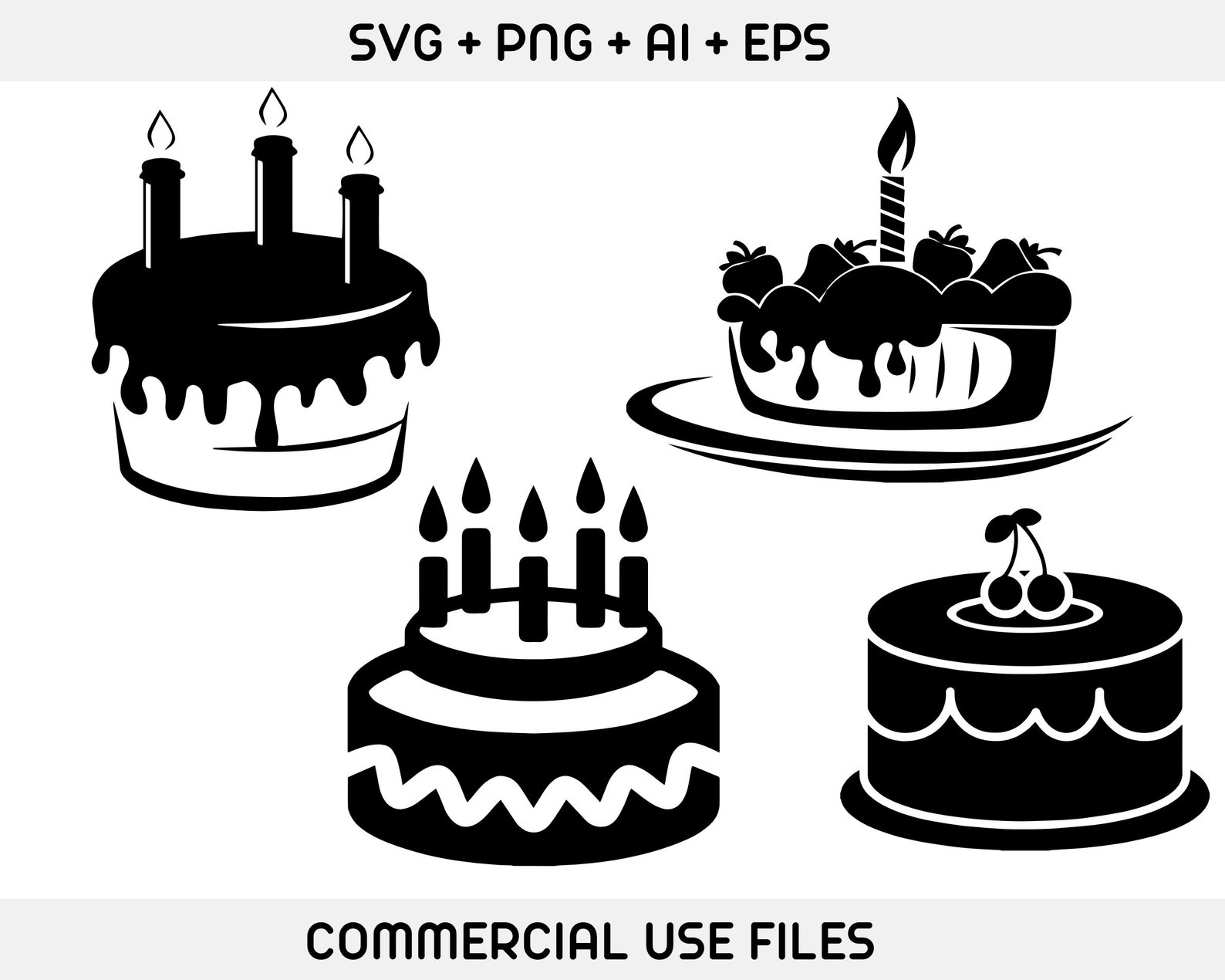 Cakes Svg Birthday Svgbirthday Cake Svg Dessert Svg Baking - Etsy