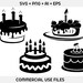 Cakes Svg, Birthday Svg,birthday Cake Svg, Dessert Svg, Baking Svg ...