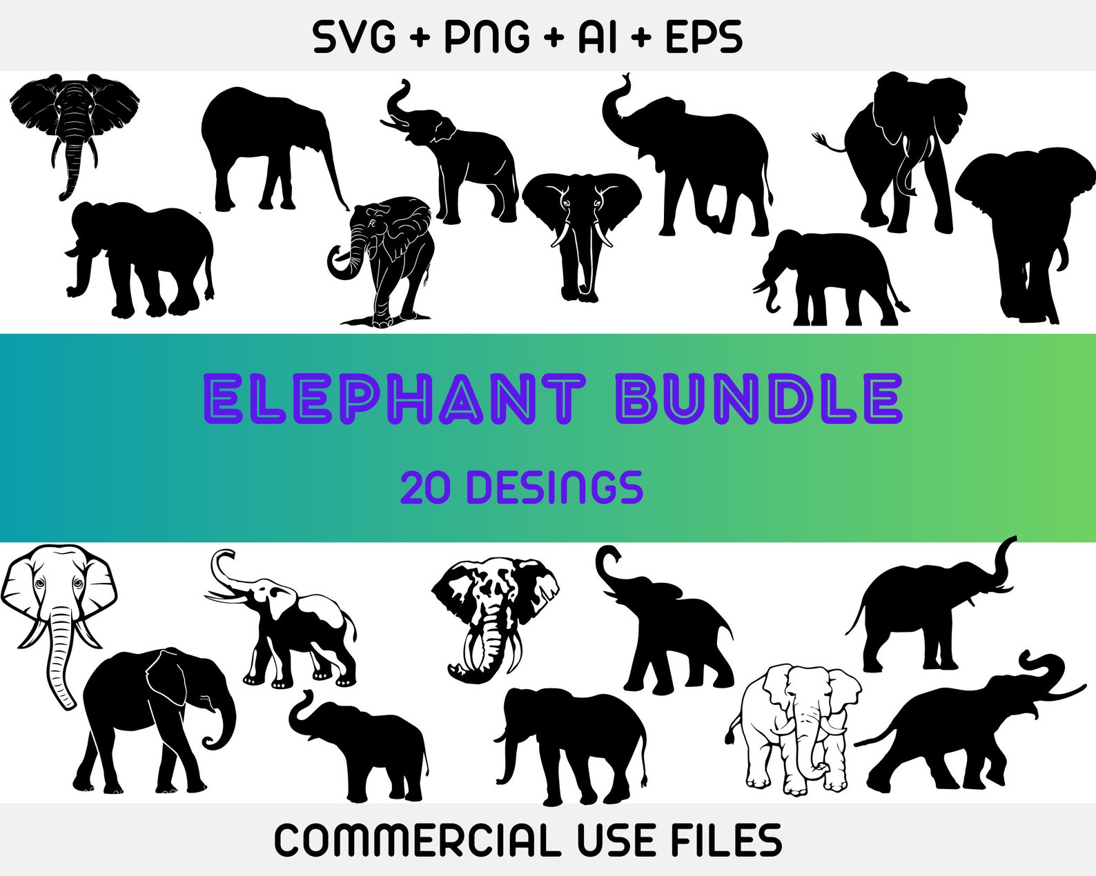 Elephant Svg Elephants Svg Wild Life Svg Africa Animals - Etsy