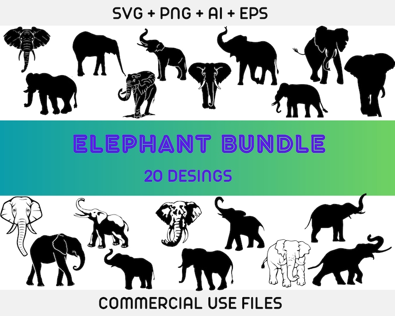 Elephant Svg Elephants Svg Wild Life Svg Africa Animals - Etsy