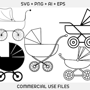 Pram Svg, Baby Shower Svg, Stroller Svg, Baby Svg, Pram Svg, Motherhood ...