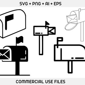 Mailbox Svg, Mail Box Svg, Mailbox Clipart, Box for Mail Svg, Mailbox ...