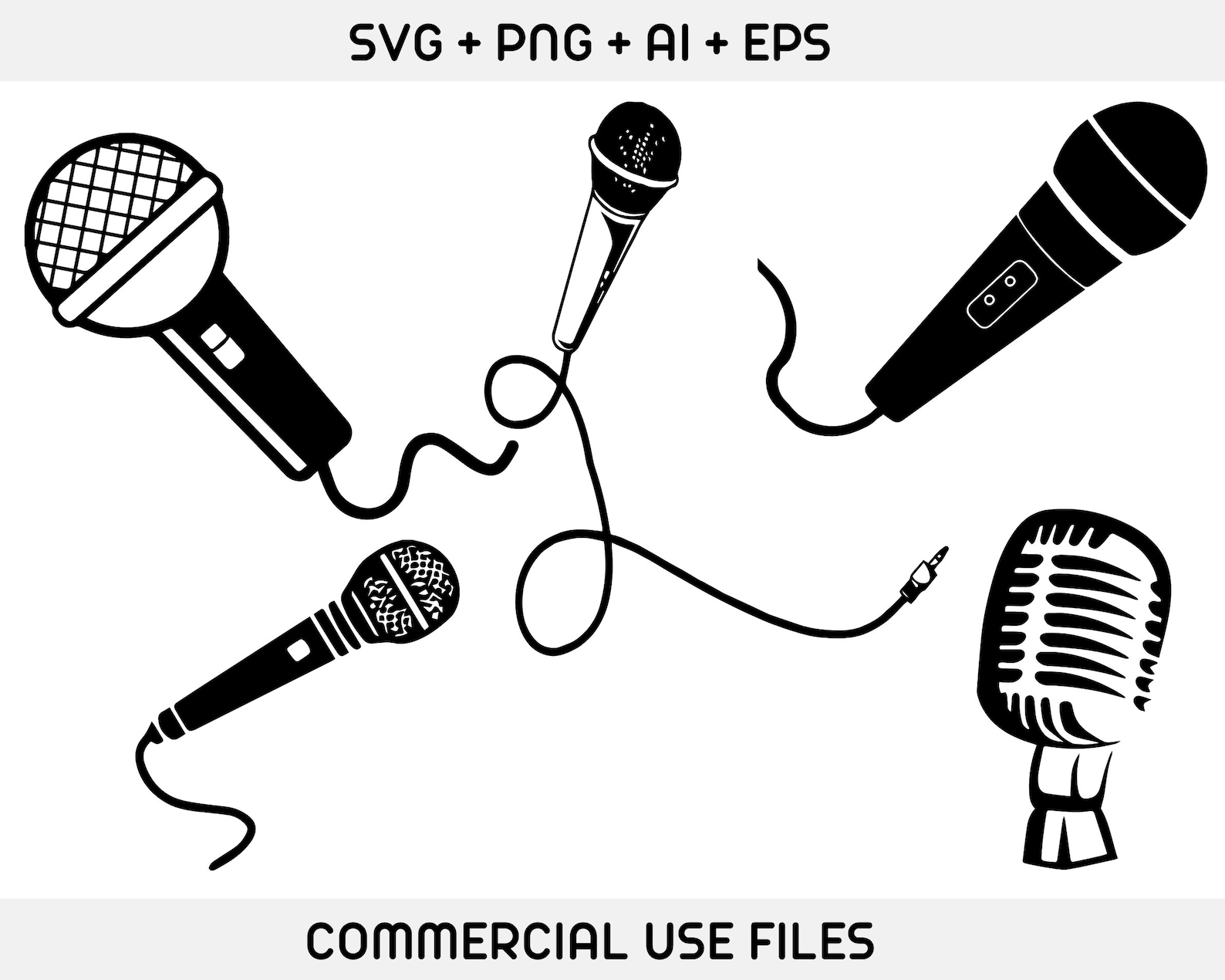 Microphone Svg mic Svg retro Microphone Svg Microphone - Etsy