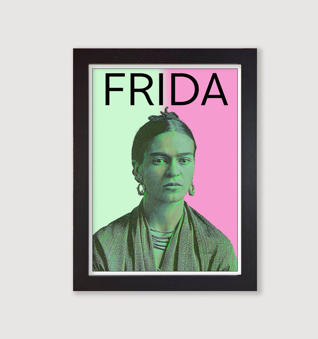 Framed Frida Kahlo Portrait Print / Wall Art / Poster Print - Etsy UK