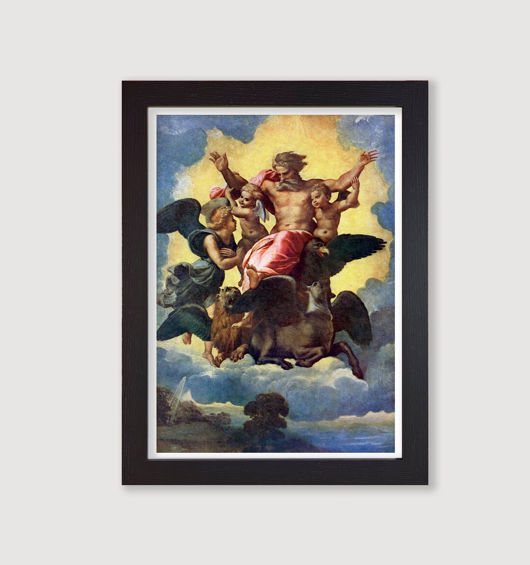 Ezekiel's Vision by Raphael Framed Renaissance Art Print - Etsy