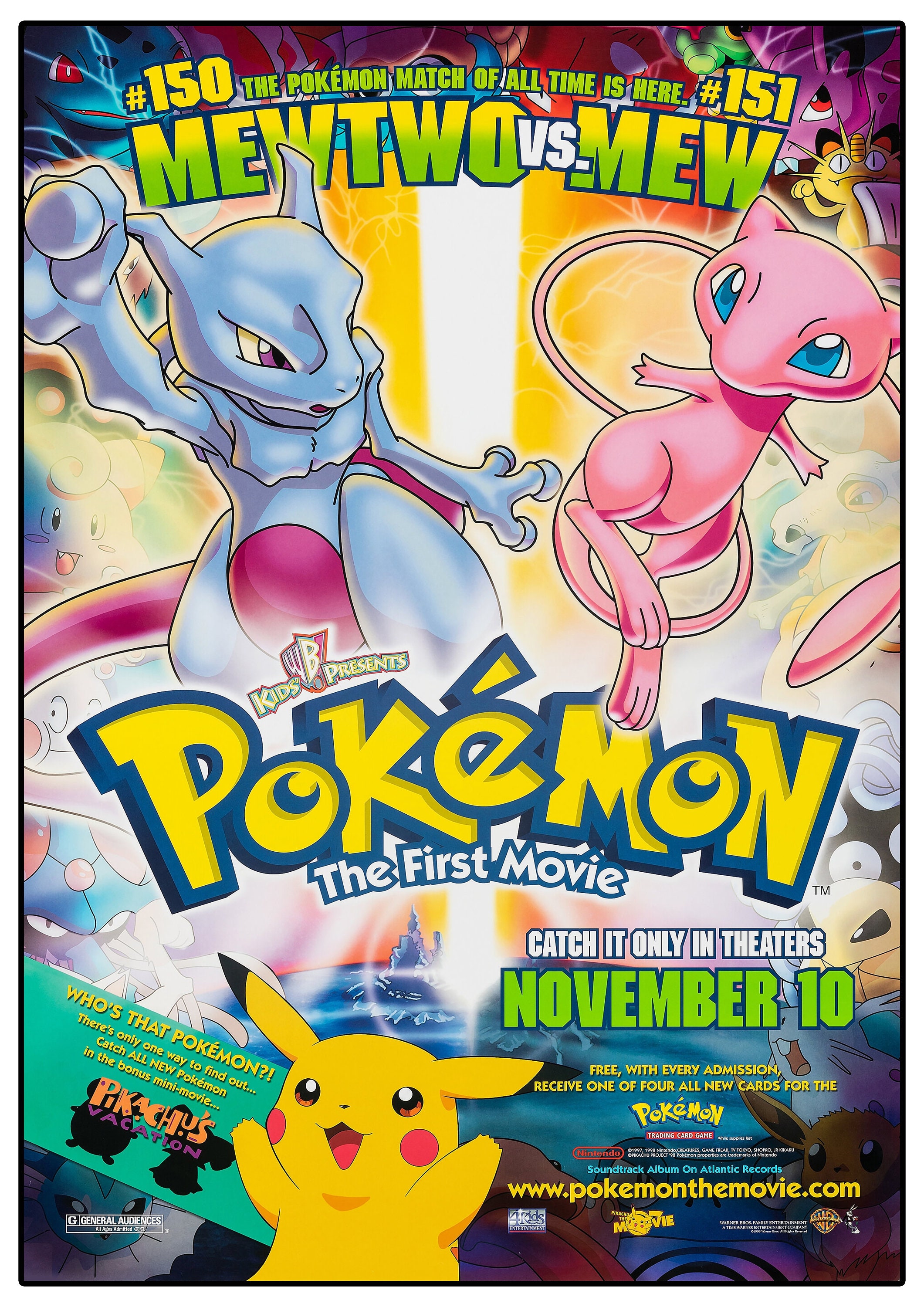 Framed Pokemon the First Movie Poster Reproduction Print Anime - Etsy