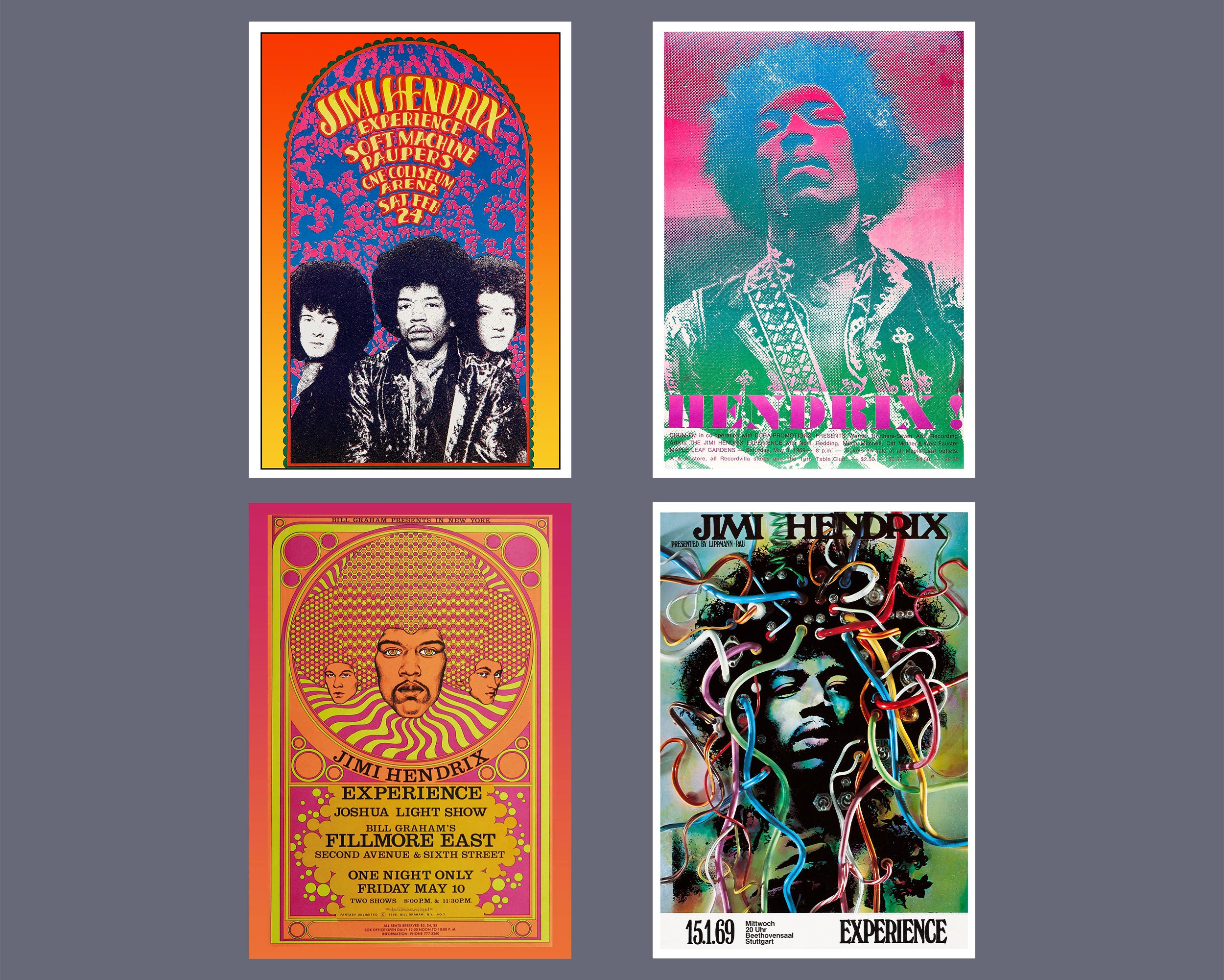 Jimi Hendrix Concert Posters