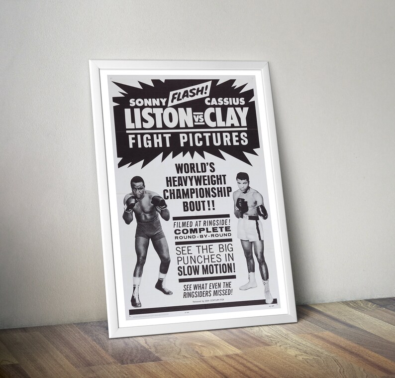 Vintage Boxing Posters Reproduction Prints. Muhammad Ali Mike - Etsy UK