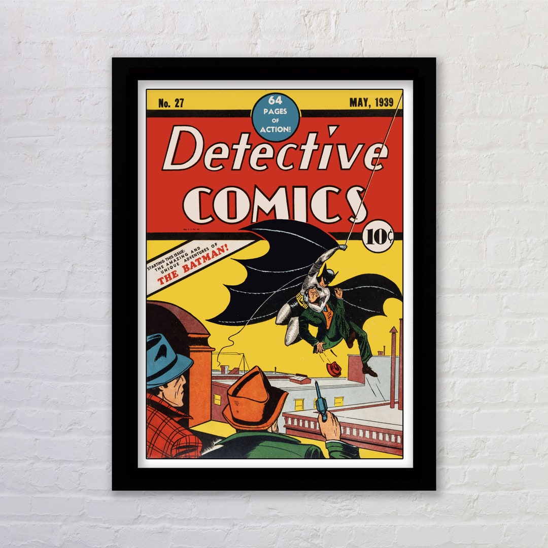 Framed Batman 2 Vintage Comic Book Reproduction Poster Print - Etsy UK