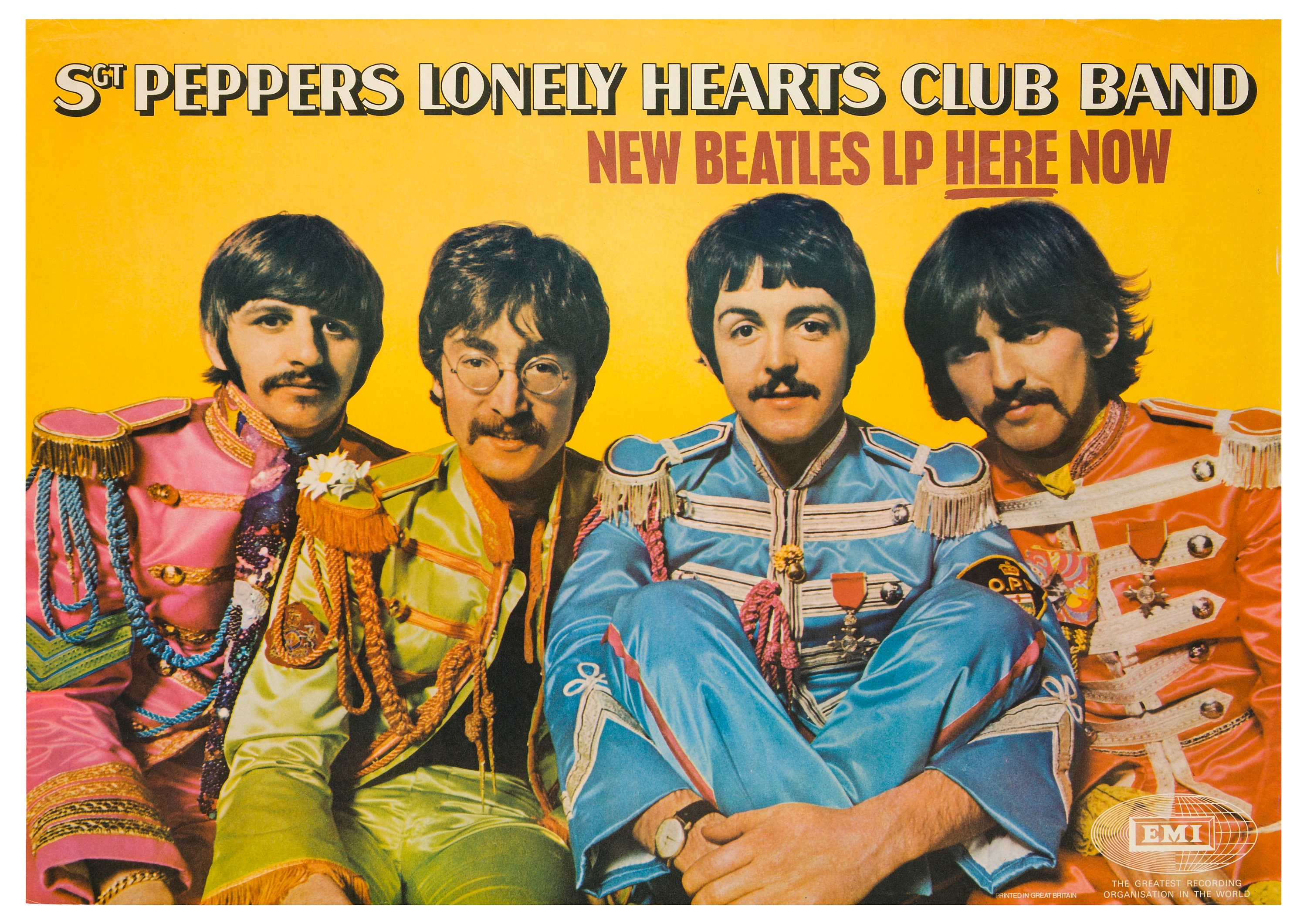 The Beatles Sergeant Pepper Promo Poster Reproduction Print - Etsy