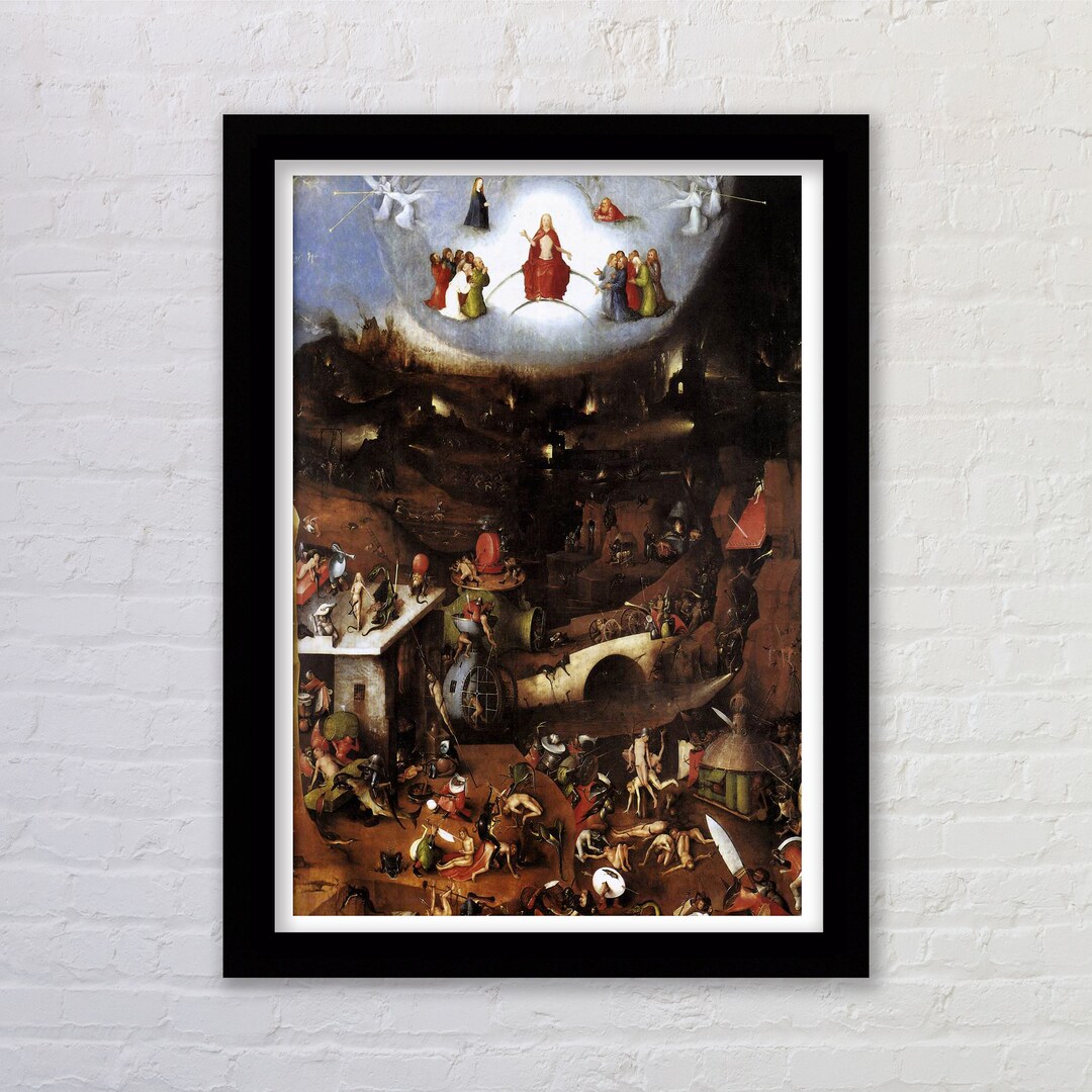 The Last Judgment by Hieronymus Bosch. Framed Art Poster Print - Etsy