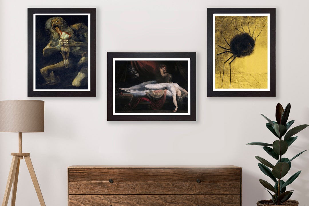 Set of 3 Creepy Art Prints / 3 Sizes / Framed Available / Goya / Wall ...