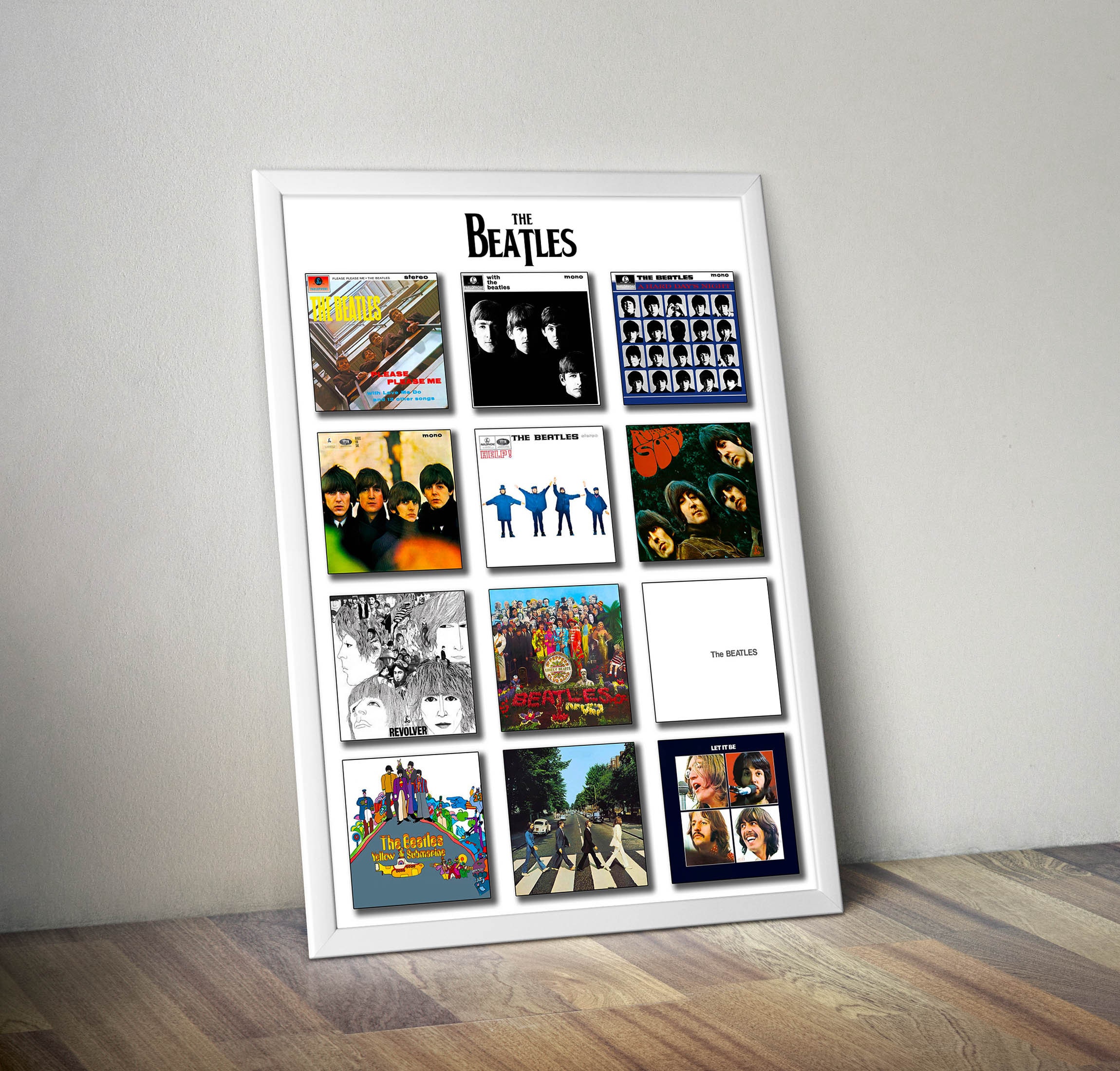 The Beatles Album Covers Through the Years Artwork Poster - Etsy