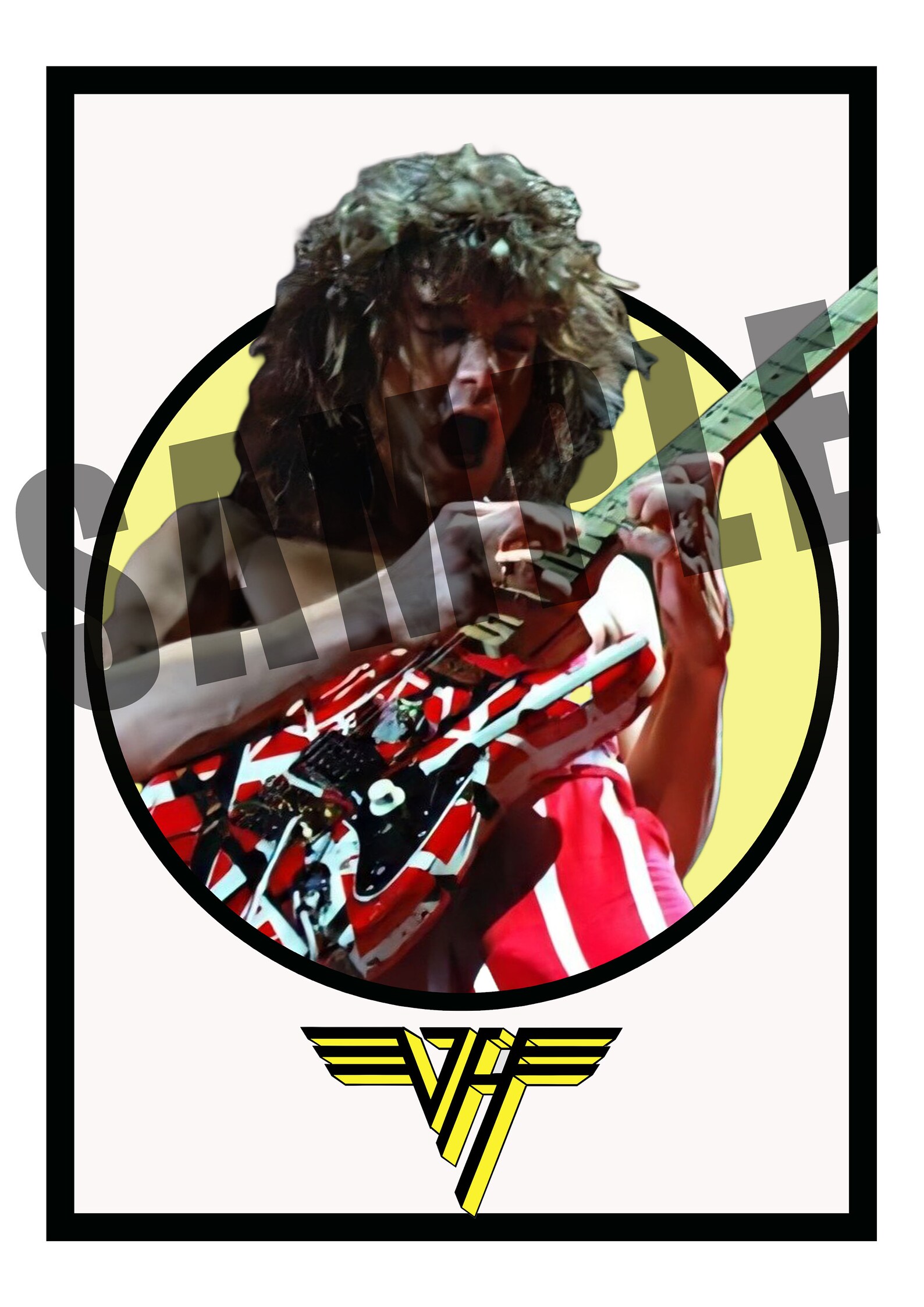 Eddie Van Halen Wall Art Poster Print | Etsy