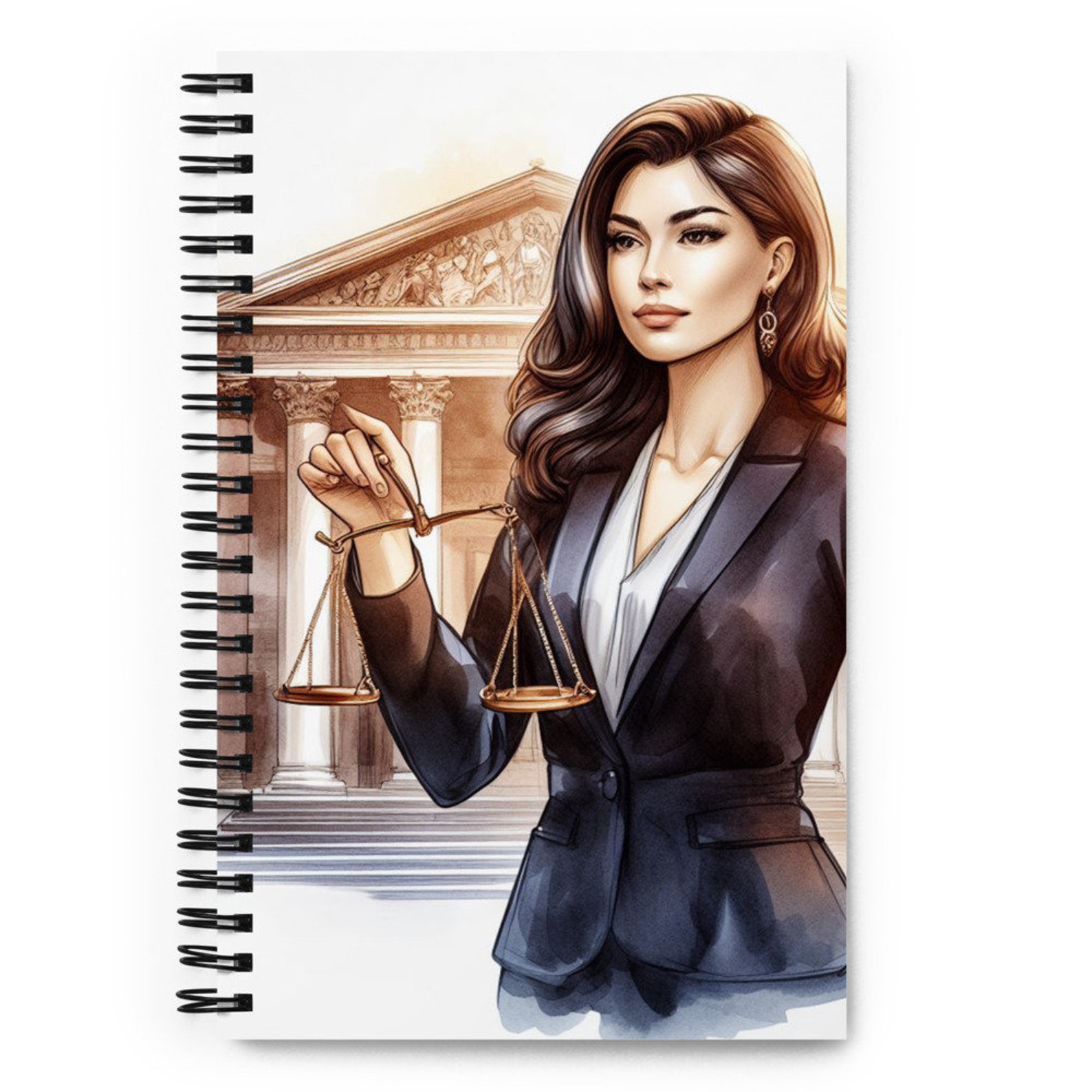 Woman Lawyer Legal Scales of Justice Journal - Attorney Notebook, Legal ...