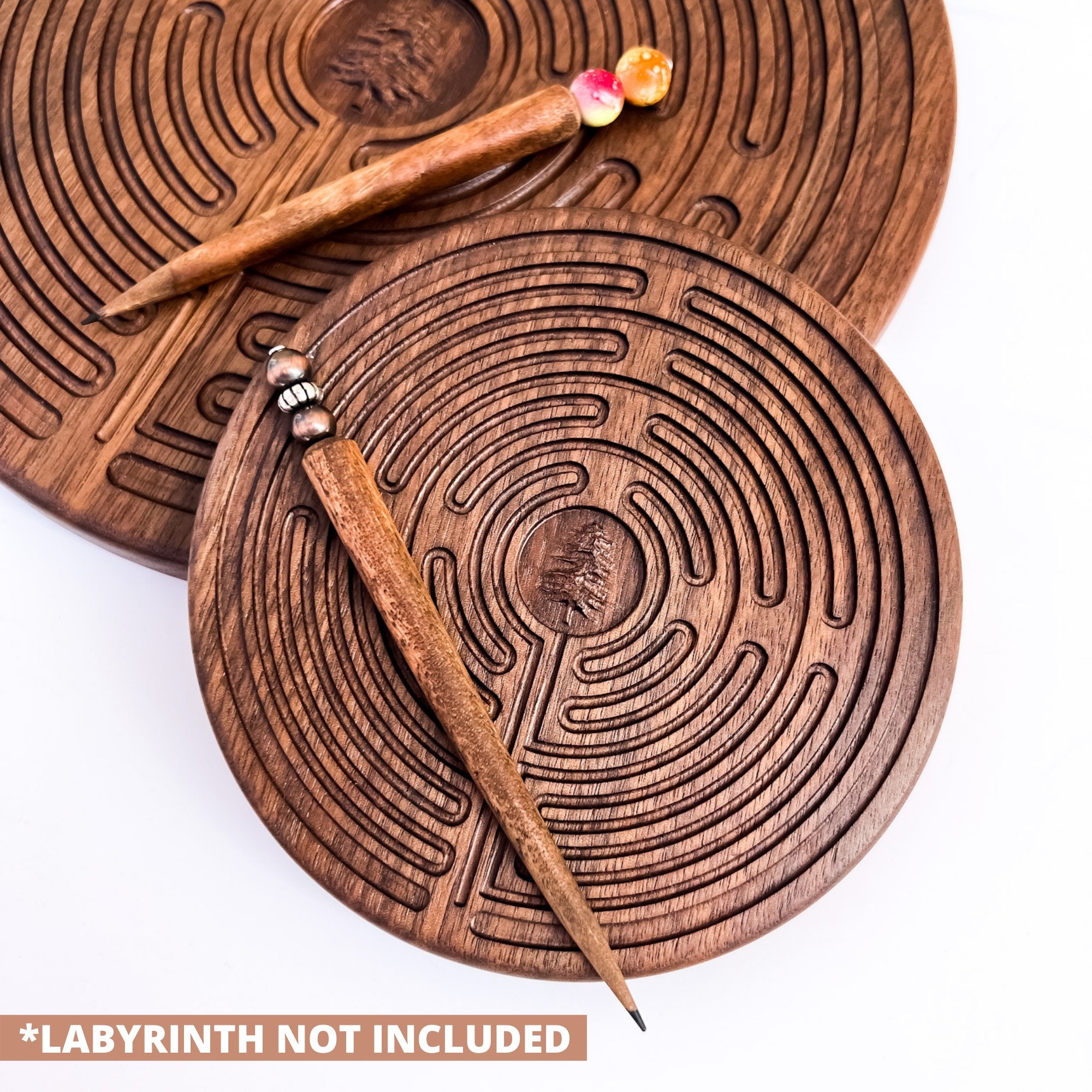 Wooden Tracing Stylus for Labyrinths | Made From Lilac Wood | Beaded ...